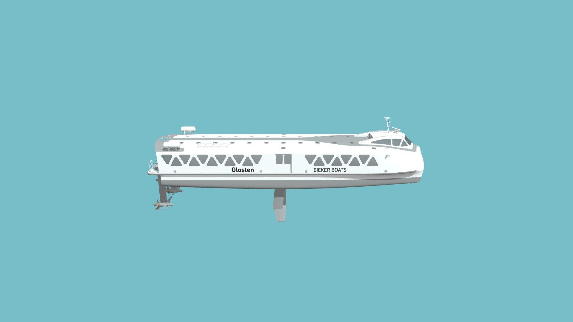 Electric Fast Foil Ferry Concept - 3D model by kitsaptransit [cbd58fd ...