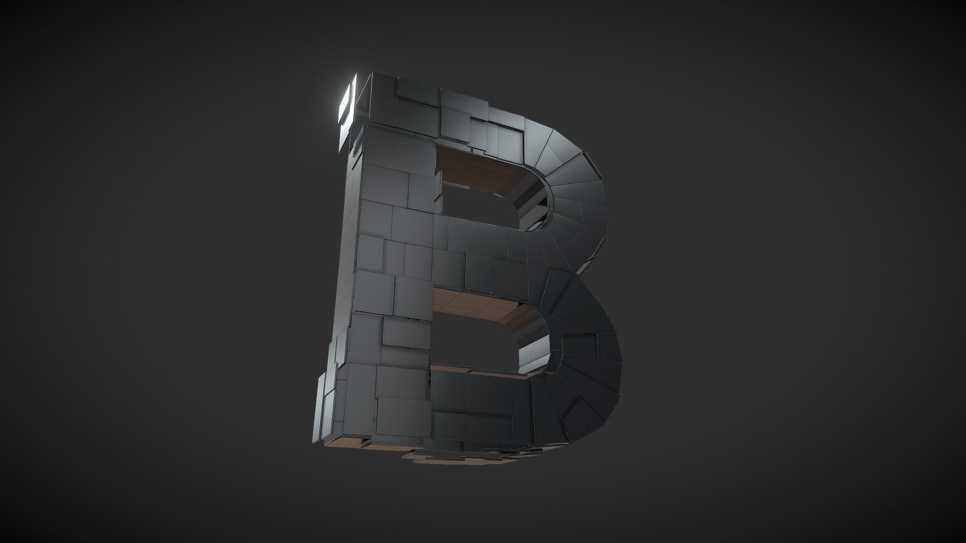 Animated letter B (Abstract) - 3D model by vfxvision.3dmodels [cbd7263 ...
