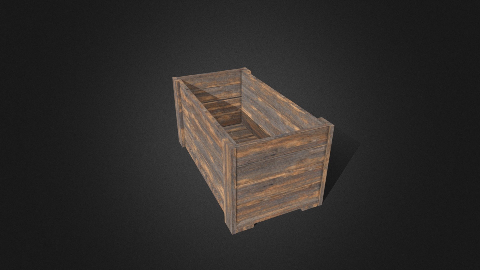 Dirty Wooden crate - Download Free 3D model by anfang (@A_void ...