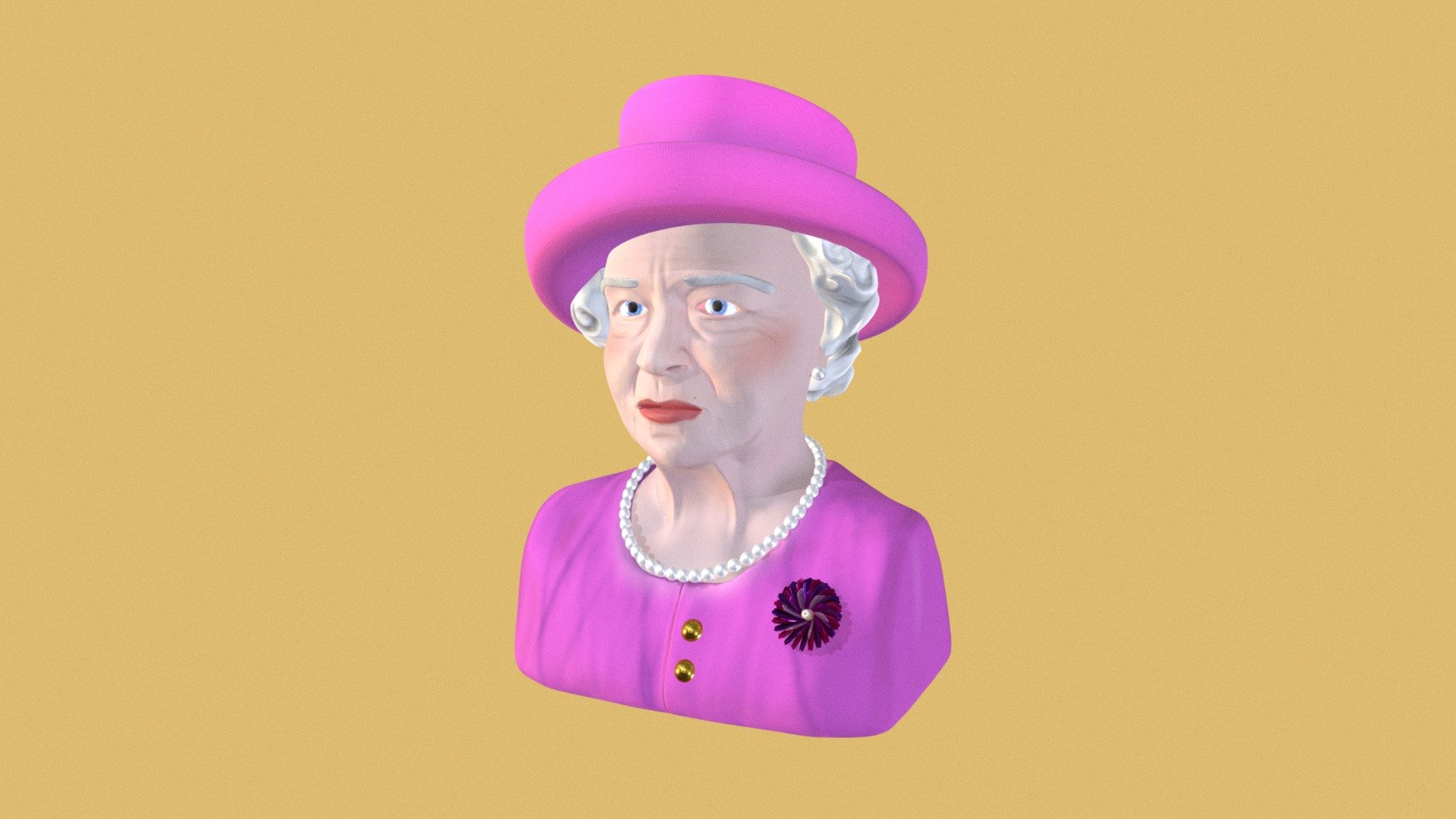 Queen Elizabeth II - 3D model by antoninlignel [cbd9426] - Sketchfab