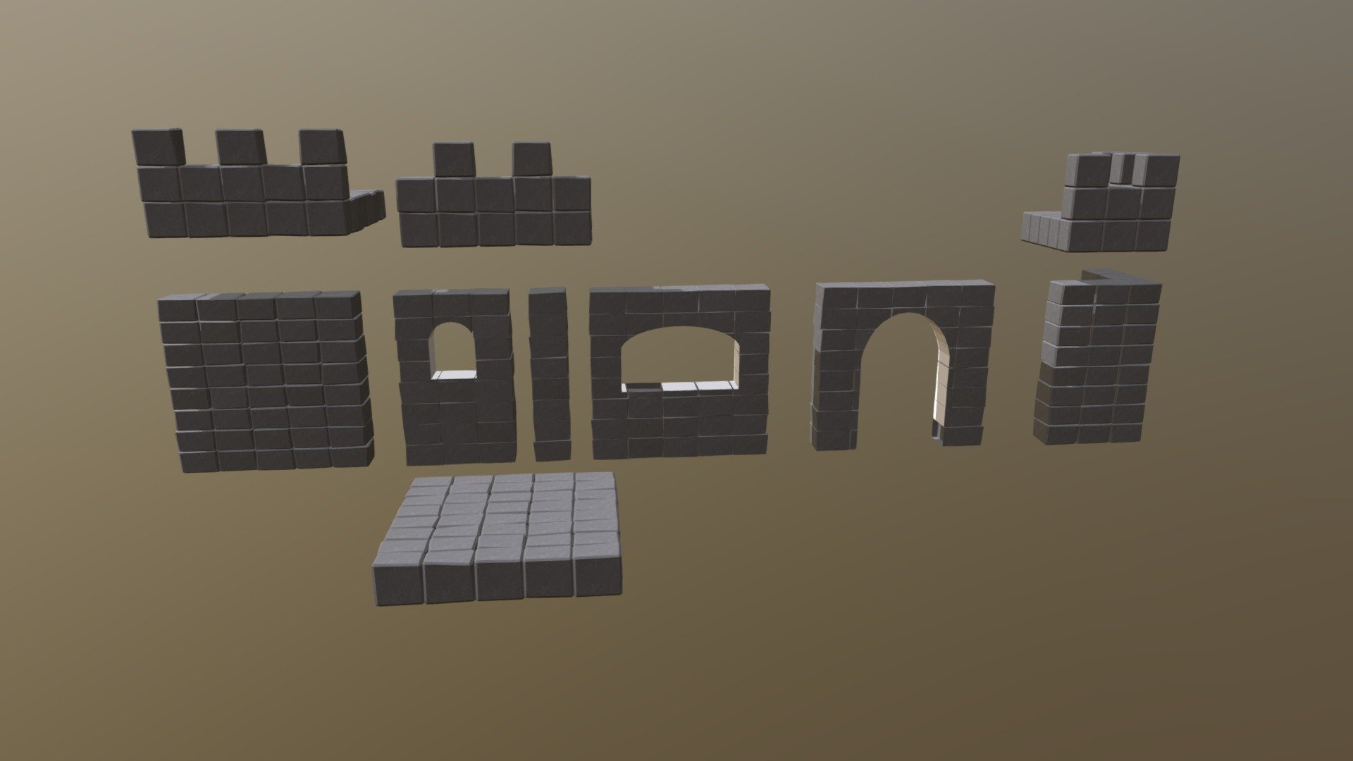Cobblestone 3D Tileset - 3D model by Lauren O. (@lauren88173) [cbdc277 ...