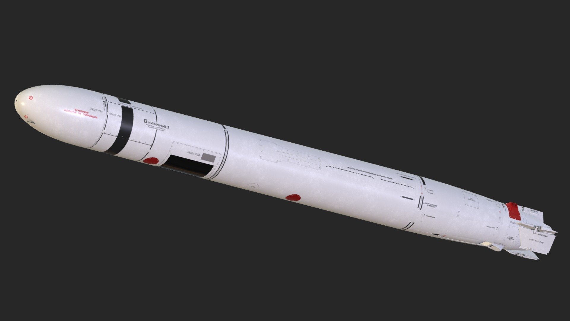 Kh-55 Folded V.2 Rev.1 (OBJ Optimized) - 3D model by Jeyhun1985 ...