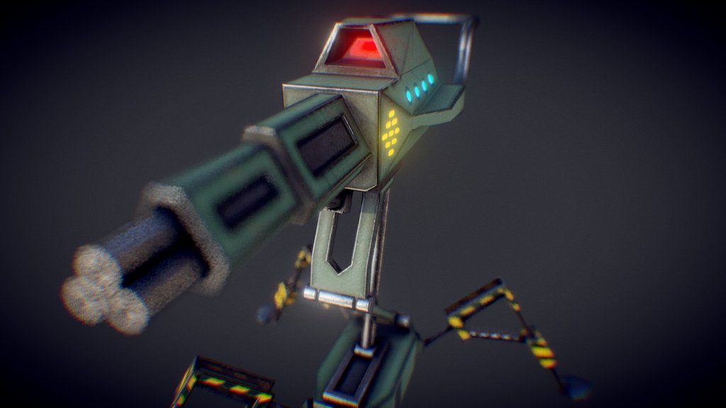 Spiderturret - 3D model by Rayco Haex (@rayco_haex) [cbdf29b] - Sketchfab