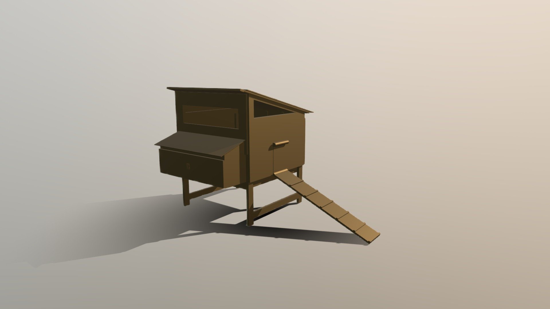 Chicken Coop - Download Free 3D model by BRNDL [cbe1217] - Sketchfab