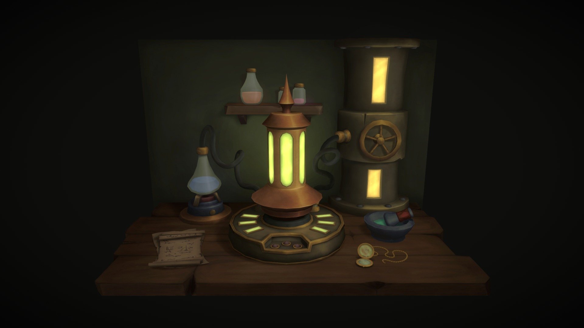 Singed's Laboratory - 3D model by csakany97 [cbe141a] - Sketchfab