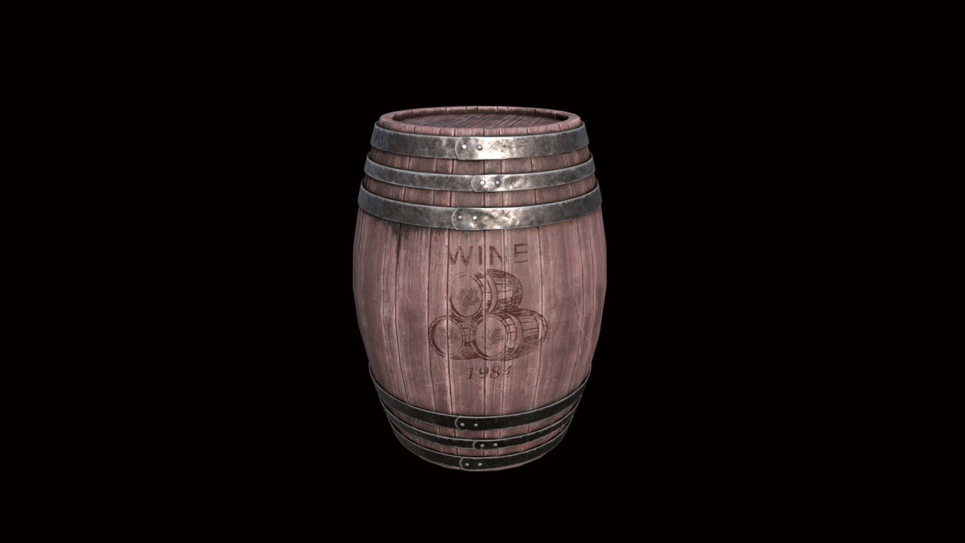 Wooden barrel - 3D model by Olga Shmeleva (@sc_olga2) [cbe1fa0] - Sketchfab