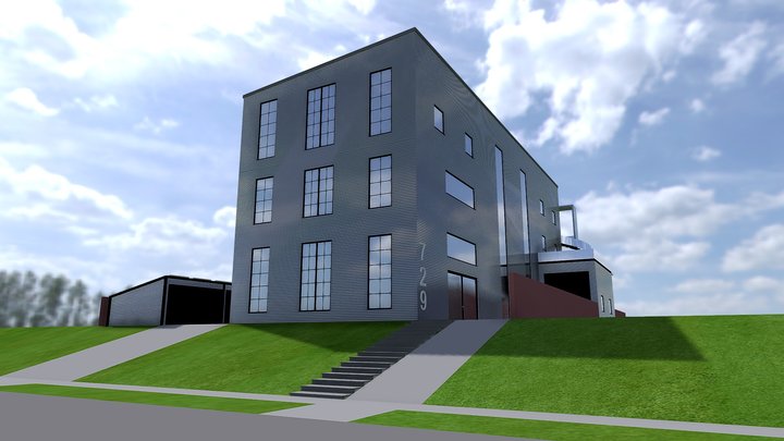 Single-storey-building 3D models - Sketchfab