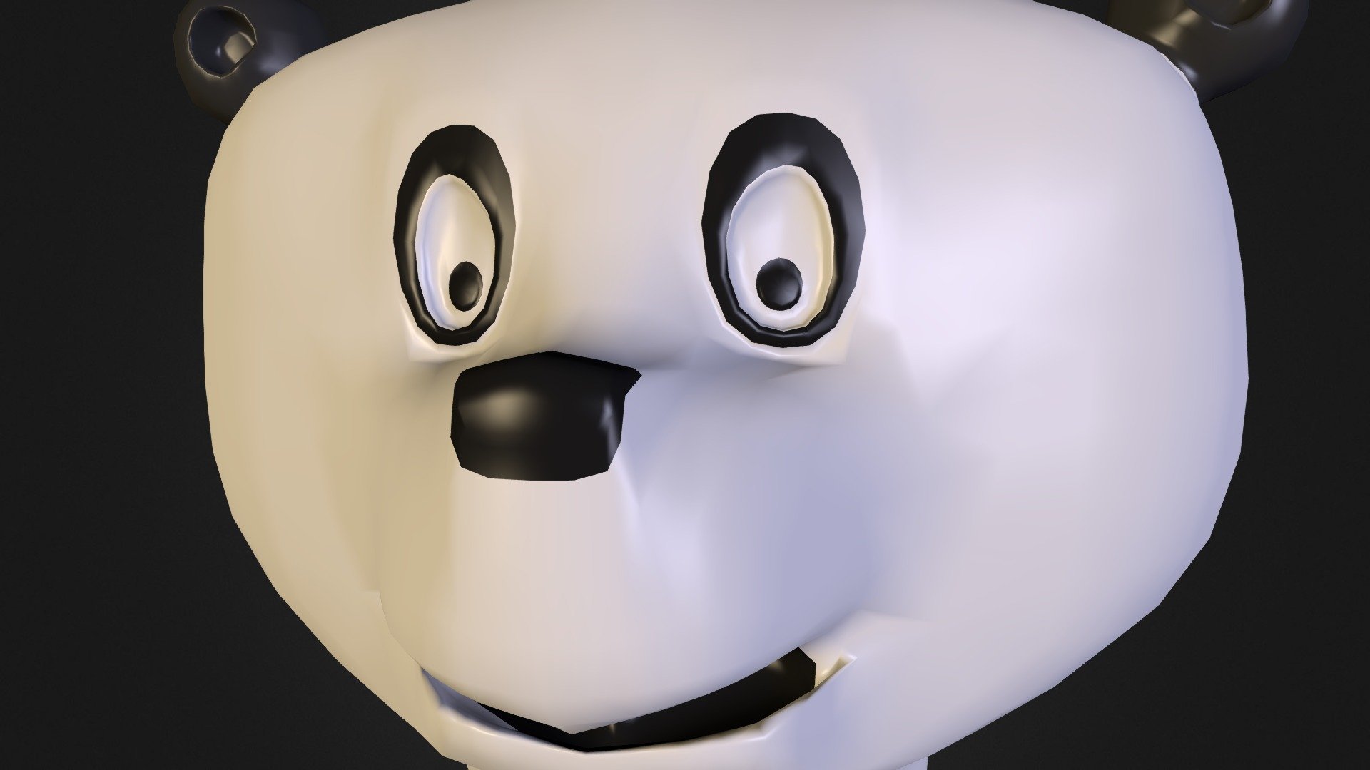 Cartoon Panda Head - 3D model by crb [cbe4273] - Sketchfab
