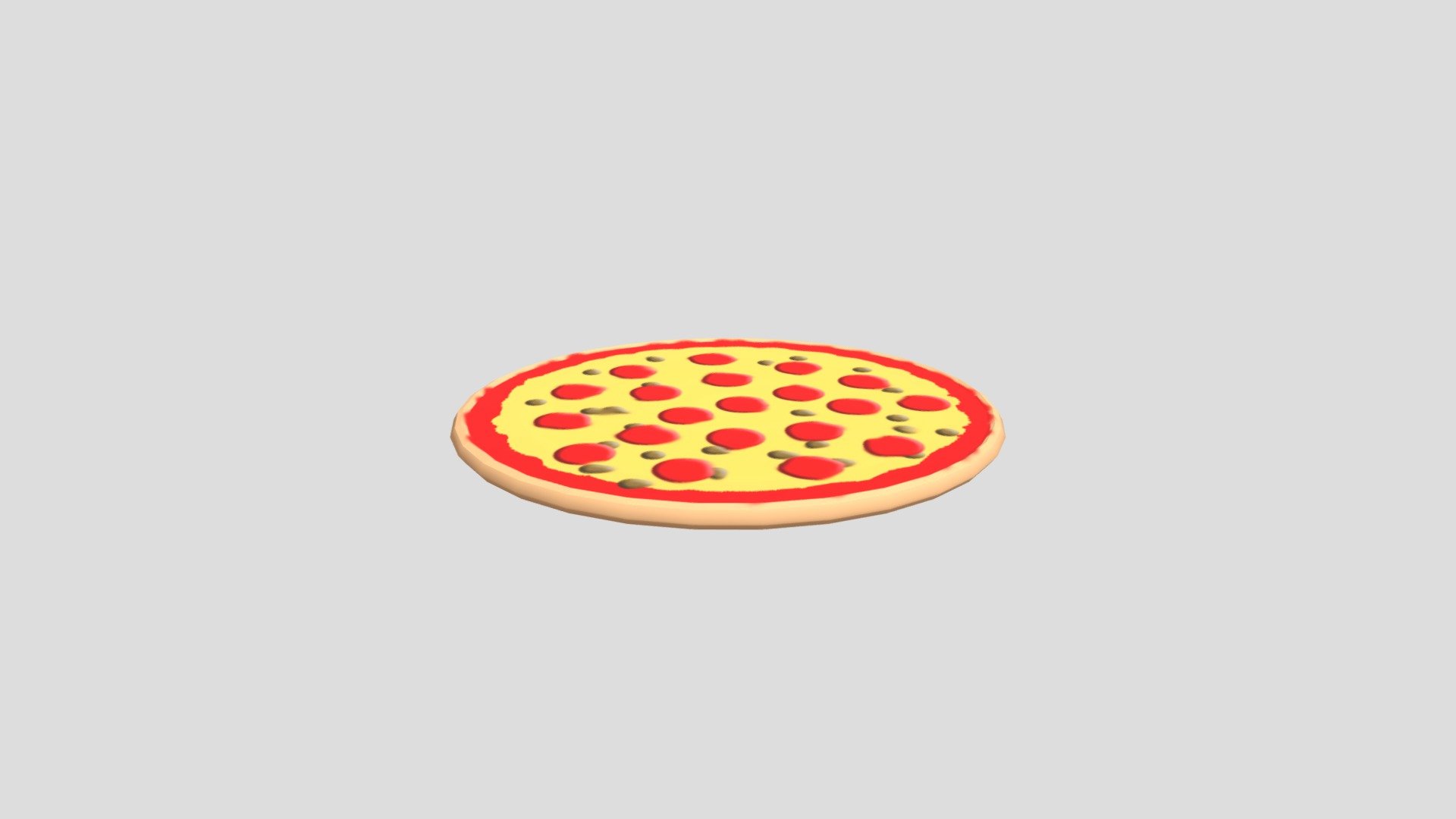 Low Poly Pepperoni Pizza - 3D model by Forwardnow27 [cbe7752] - Sketchfab