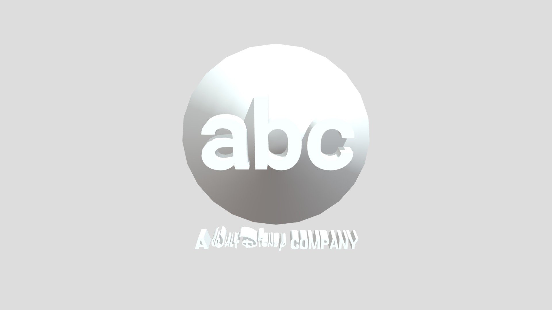 ABC A Walt Disney Company Logo - Download Free 3D model by ...