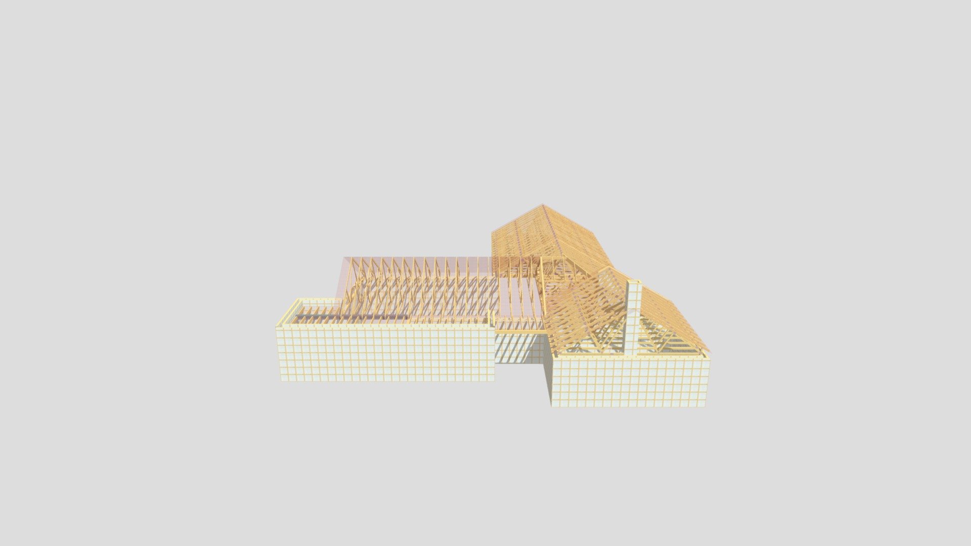 House_-_ Roof_ Design - 3D model by RoofTrusses2023 [cbe9cd5] - Sketchfab
