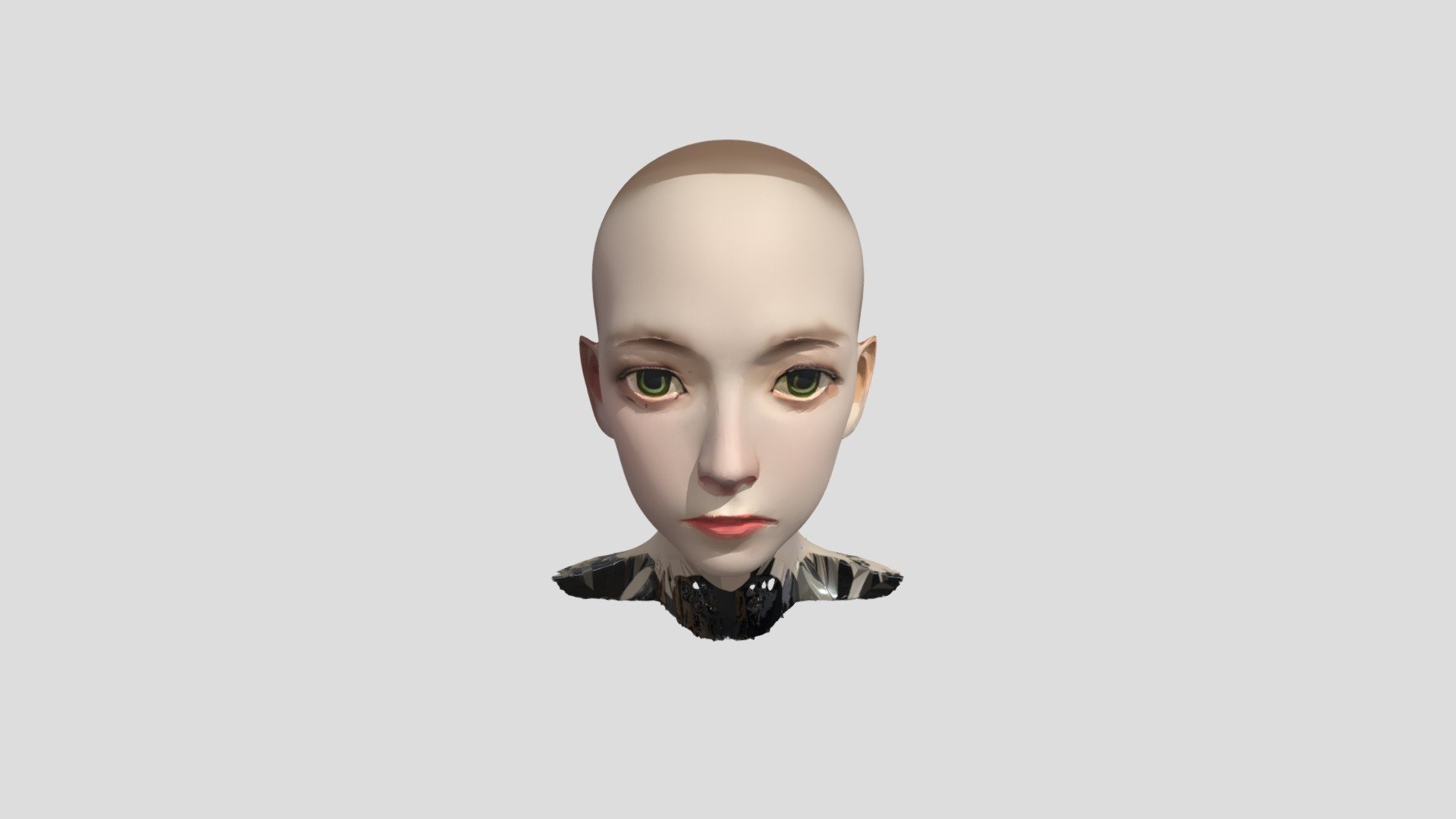 bald human-like head - 3D model by 2567219617 [cbebe08] - Sketchfab