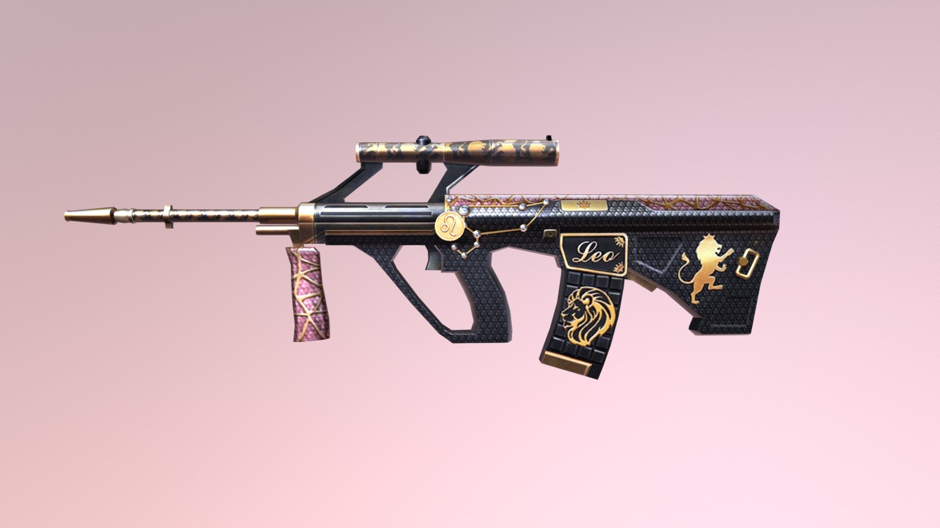 [CrossFire] AUG LEO - 3D model by Peketo [cbec7d1] - Sketchfab