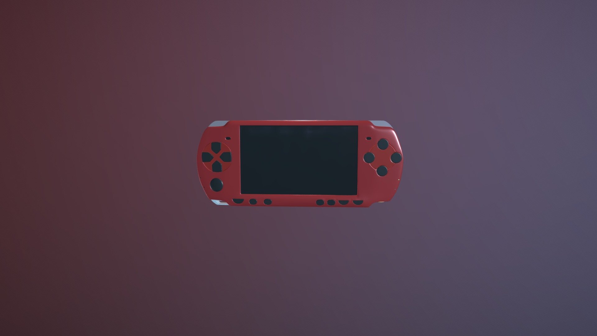 PSP Red color. - Download Free 3D model by antipov_97 [cbee980] - Sketchfab