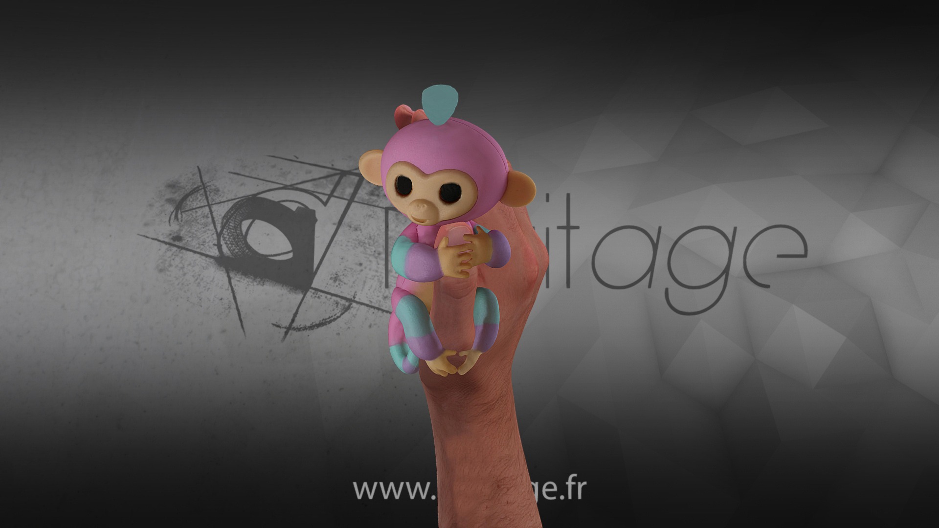Singe Et Support - 3D model by Digitage [cbf08f6] - Sketchfab
