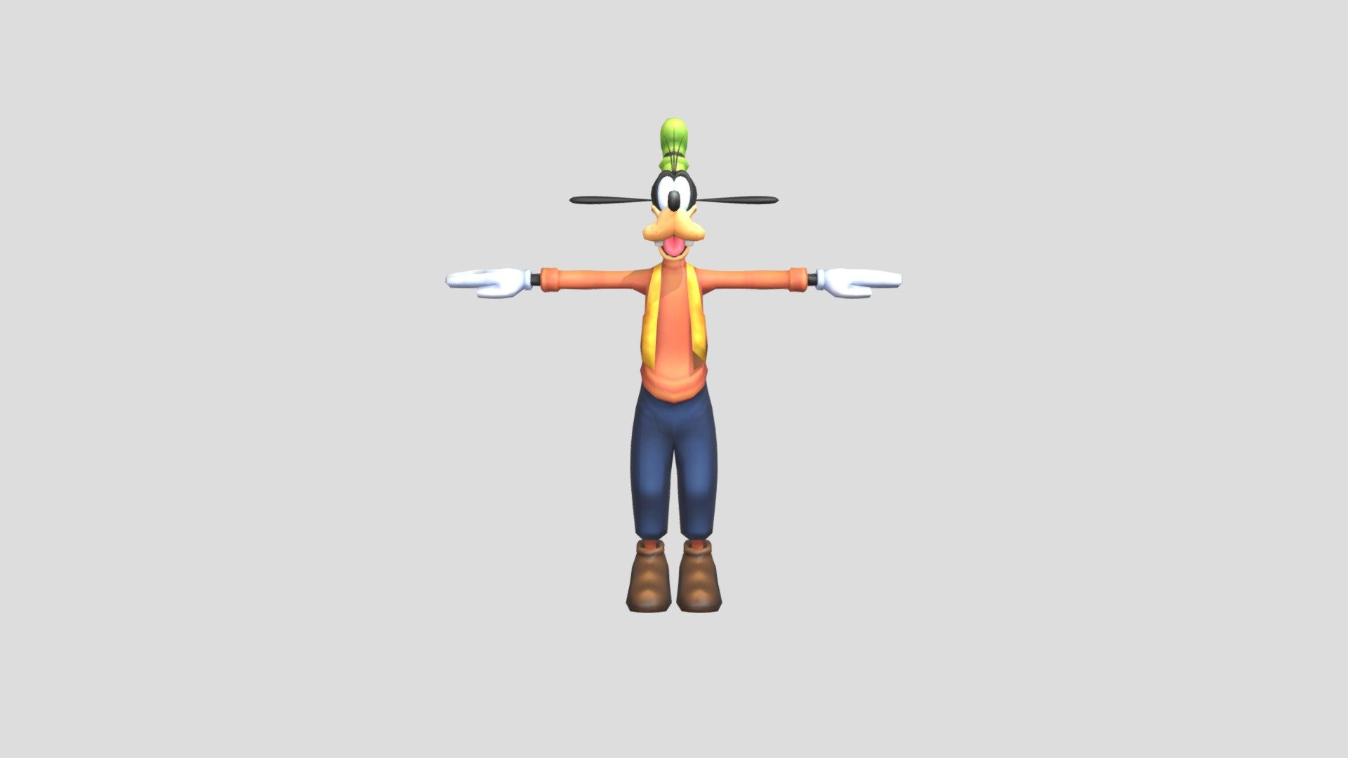 ADI 2.0: normal Goofy (fully rigged) - Download Free 3D model by ...