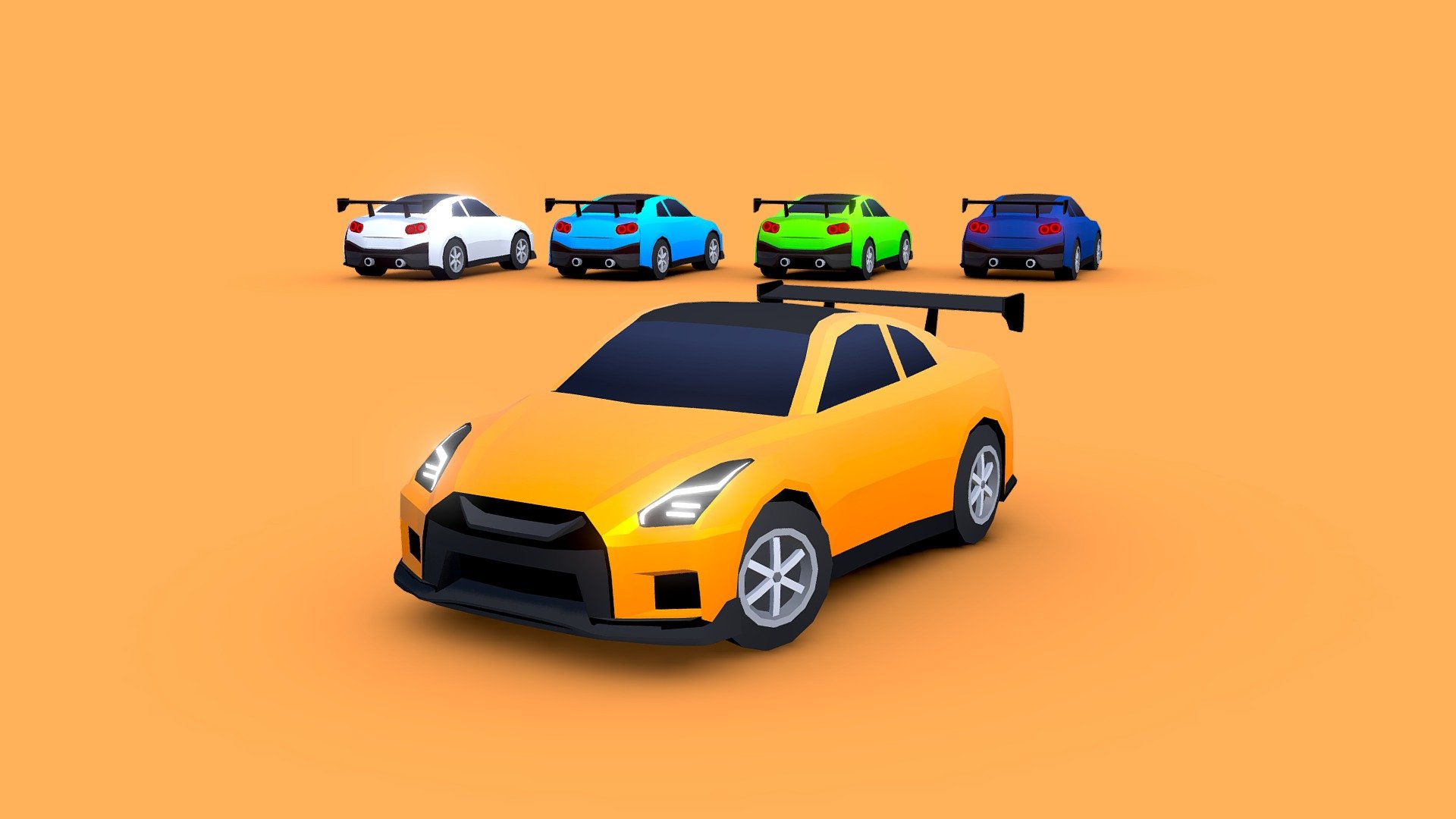 Cartoon Racing Car 2017 - Buy Royalty Free 3D model by SunsetStudio ...