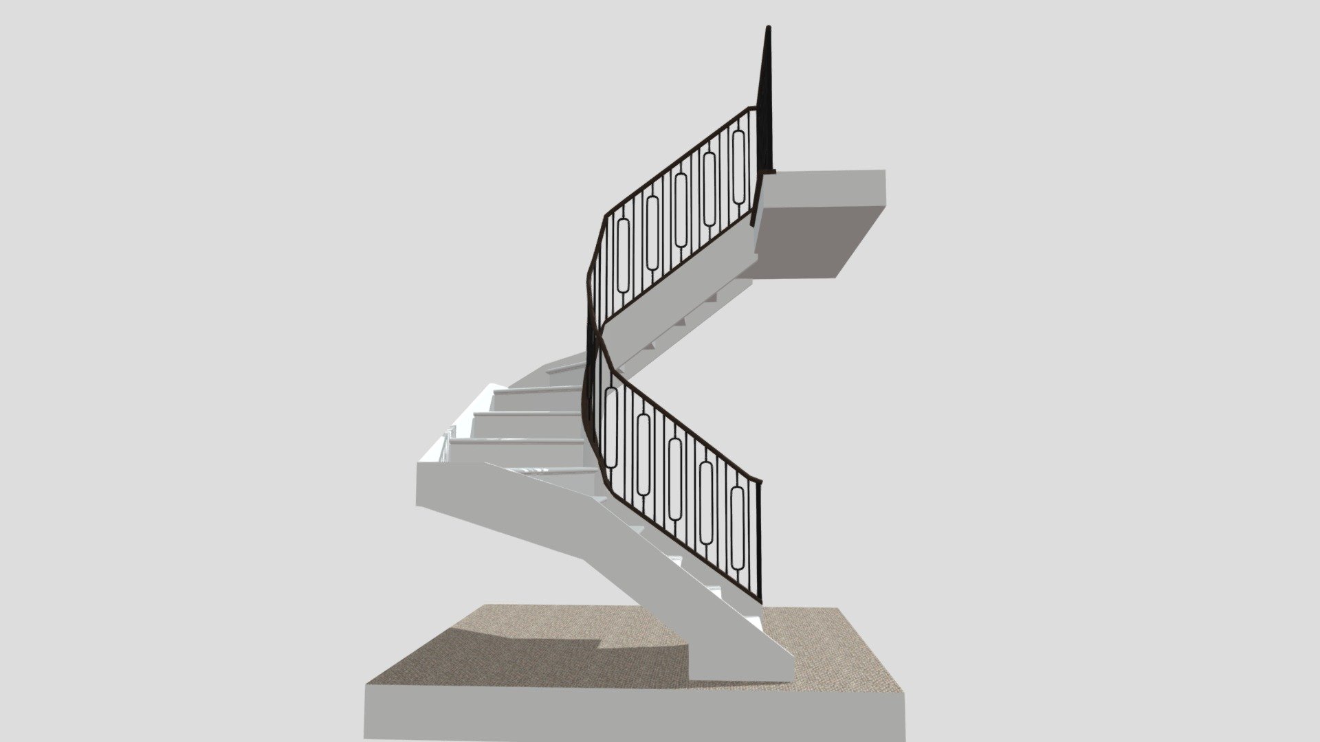 Gregories Rd - Curved Stringer - 3D model by Dean - Flair Stairs ...