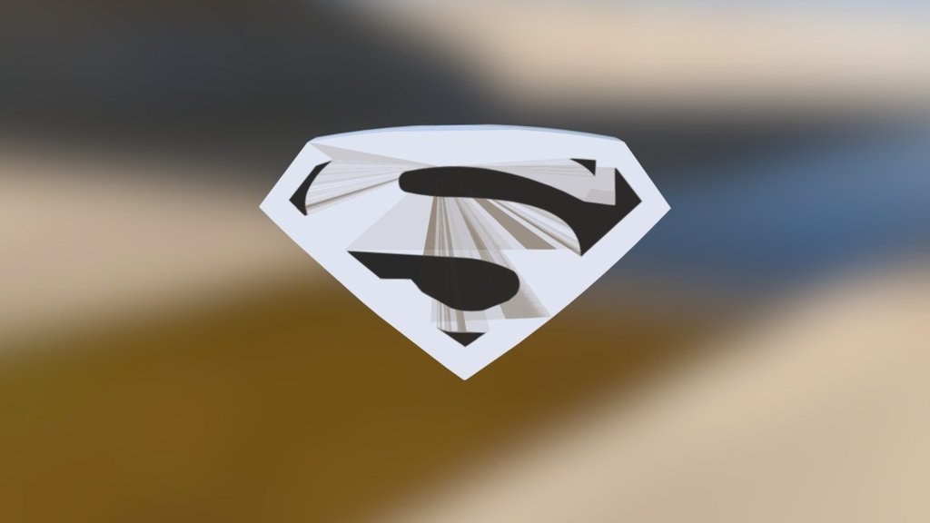 Superman Logo - 3D model by dark_demon [cbf8d04] - Sketchfab