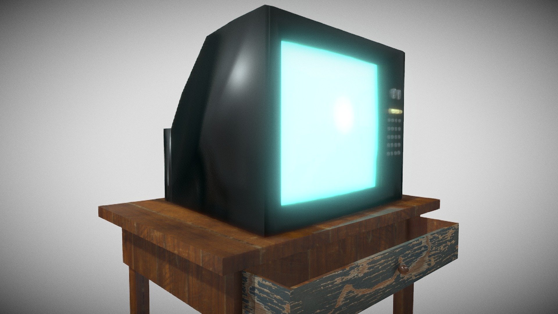 Tele Antigua y Mesita - Buy Royalty Free 3D model by Westh [cbf929f ...