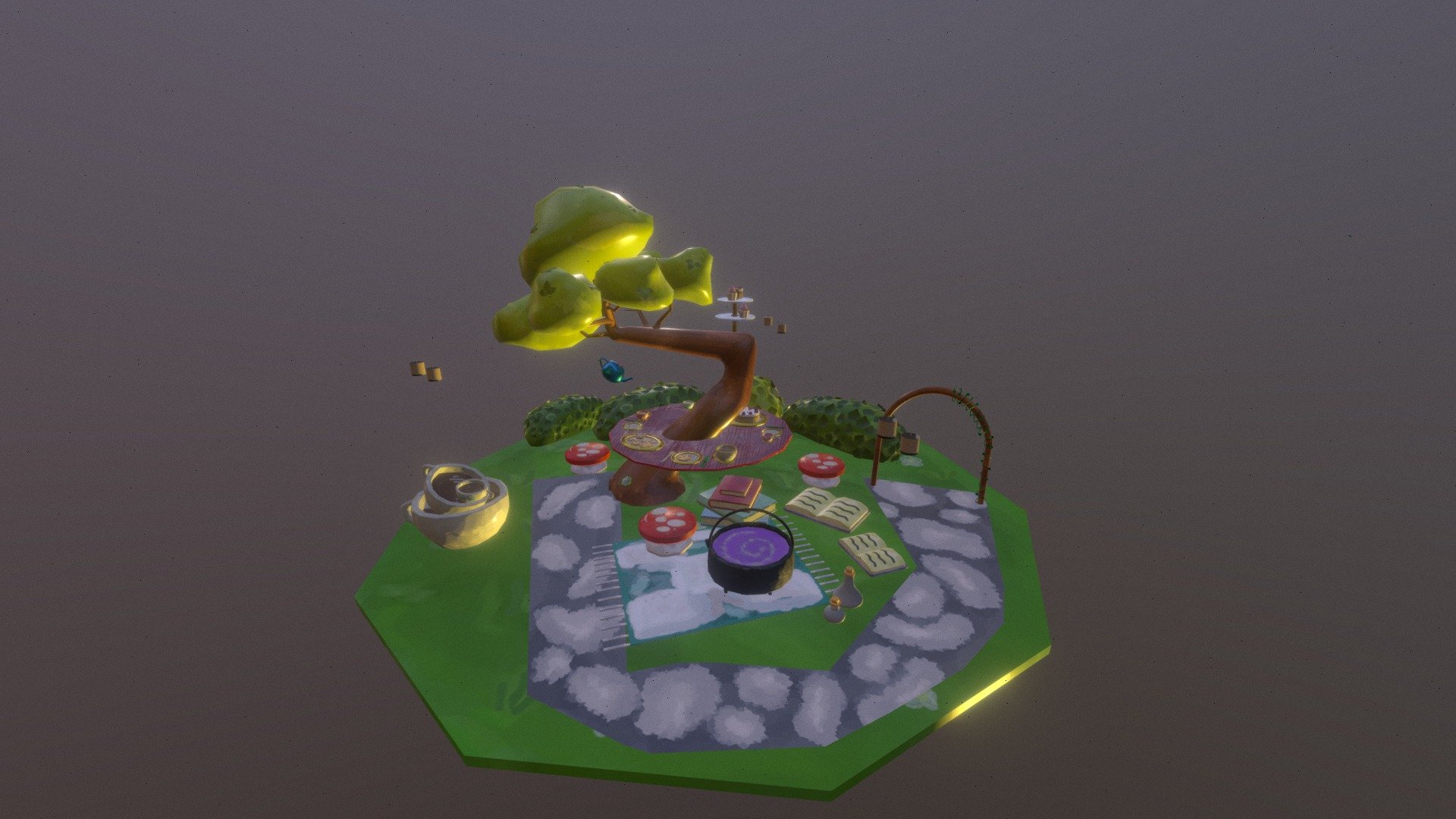Magical Tea Party - 3D model by Kyarna [cbfa071] - Sketchfab