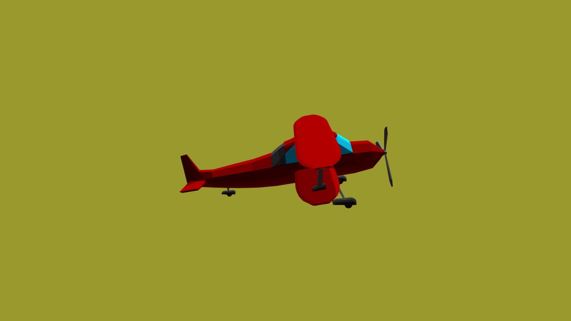 Plane With 2 Wings - 3D model by fess94 [cbfc724] - Sketchfab