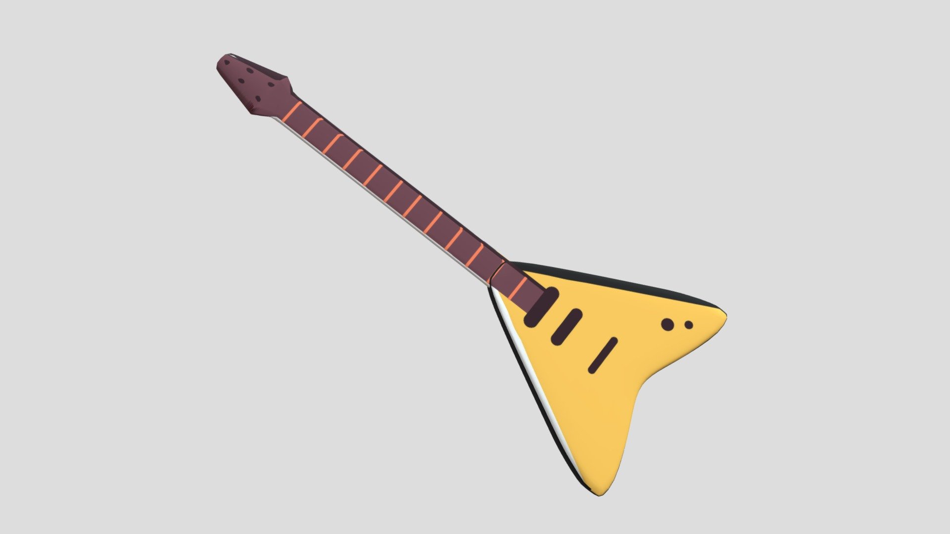 Electric Guitar - 3D model by Sumit Chavan (@sumit.chavan) [cbff4d4 ...