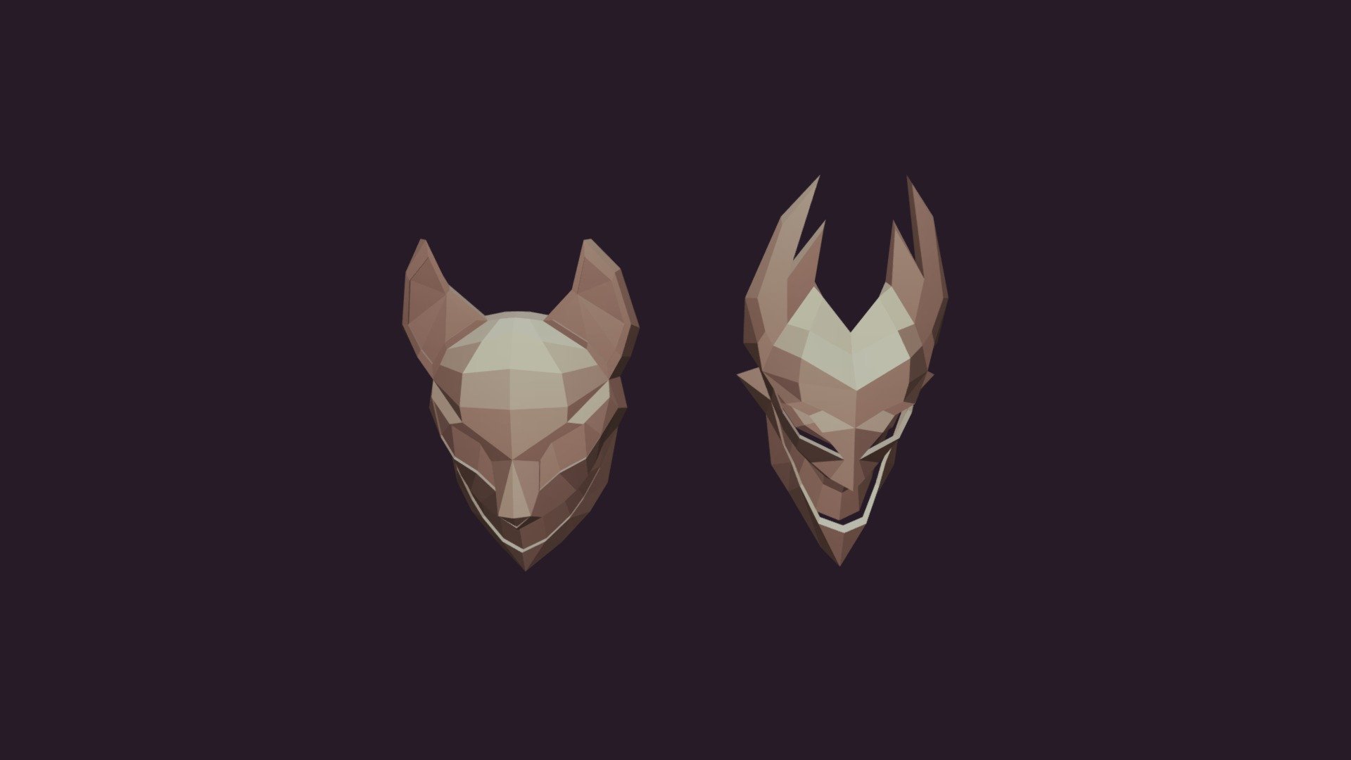 Mask Low Poly - Download Free 3D model by LudaX_75 (@Jadan75) [cc023b7 ...