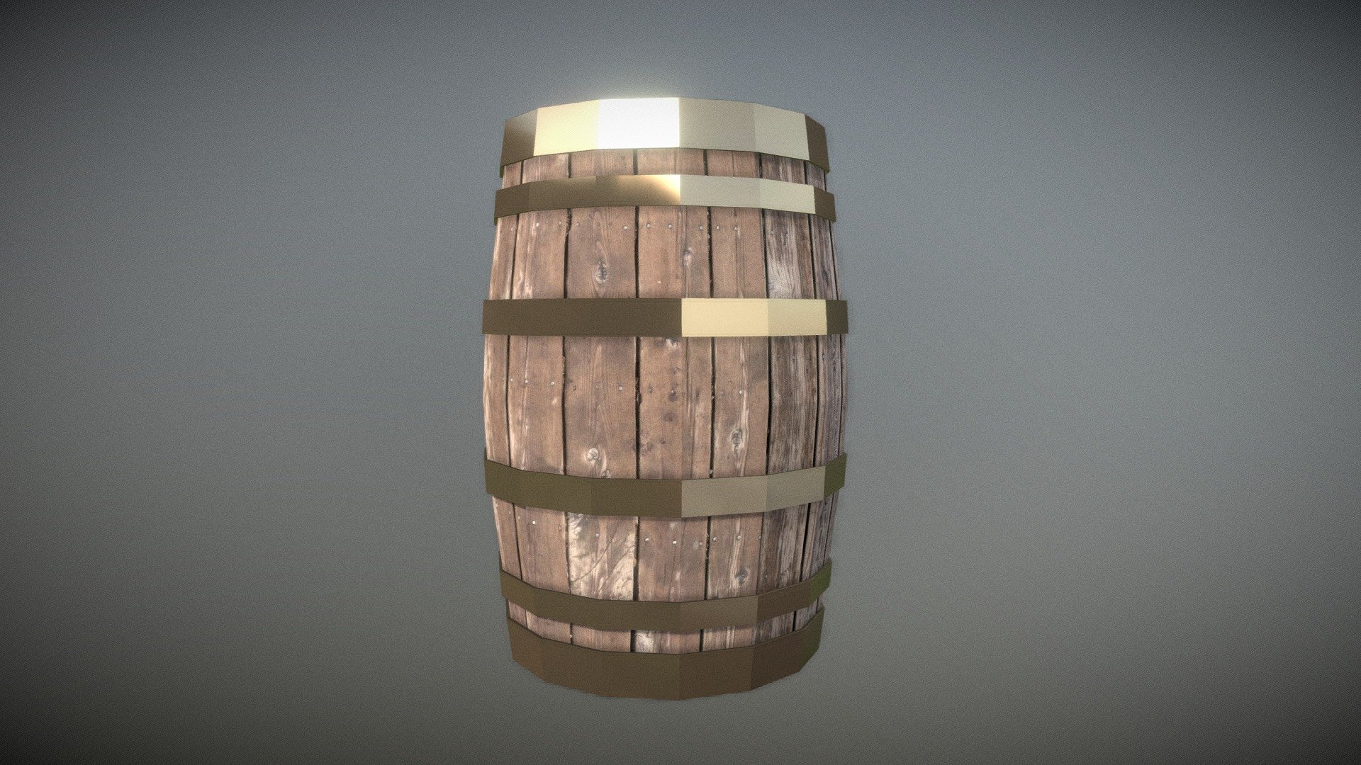Barrel Low Poly - 3D model by Narrator95 [cc02c97] - Sketchfab