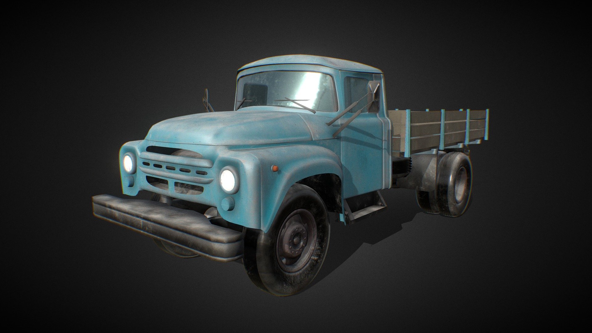 soviet truck - Zil 130 - Buy Royalty Free 3D model by vojtech.vejtasa ...