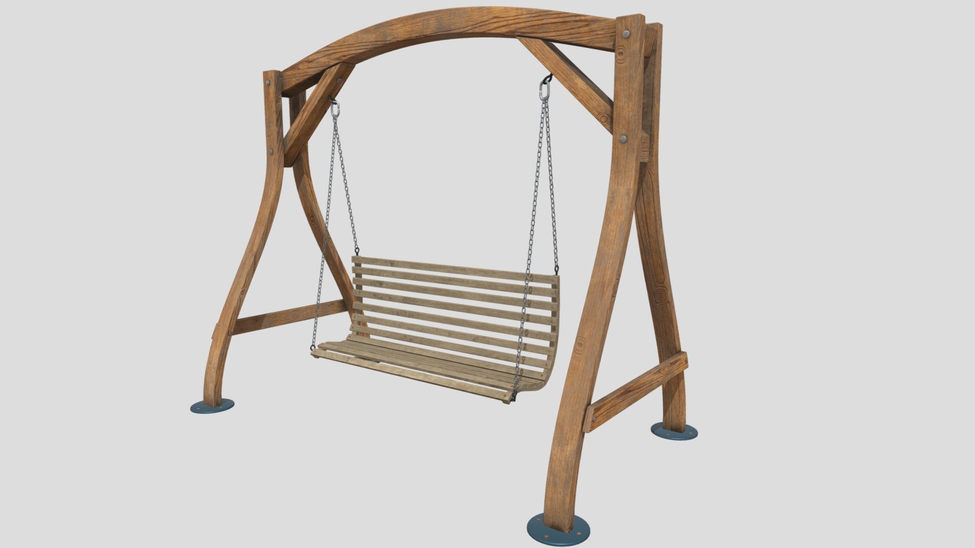 Wooden swing - Buy Royalty Free 3D model by matbiffoni [cc0528e ...