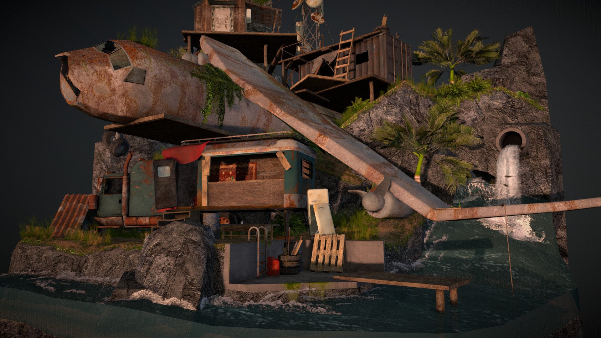 DAE Diorama - Rustborn - 3D model by Angel Staiger (@tylefone) [cc08539 ...