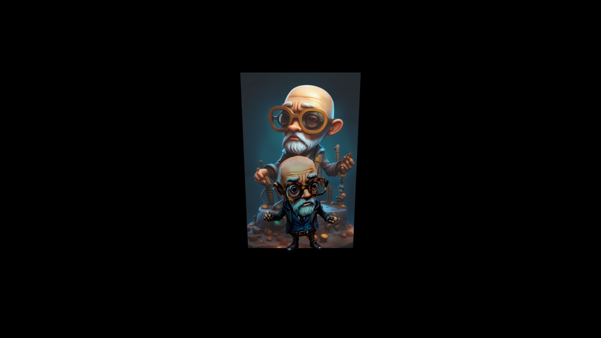 The image is a statue of a person wearing a gar - Download Free 3D ...