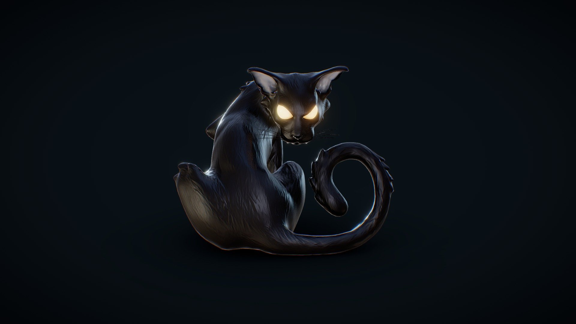 Black Cat - 3D model by jlrubianog [cc0d669] - Sketchfab