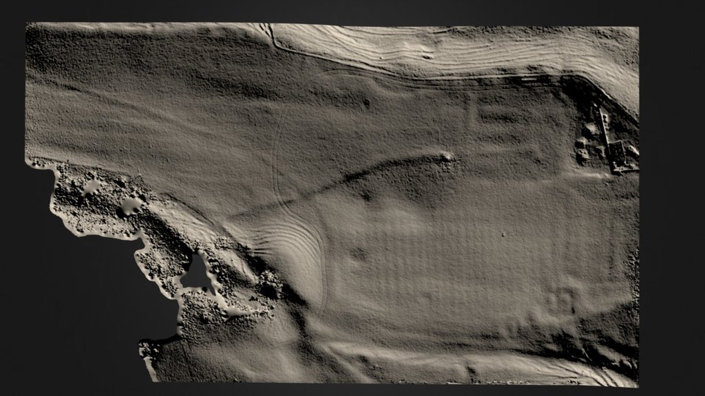 Caus Castle Field - 3D model by SUMO GeoSurveys (@aerial-cam) [cc0d89a ...