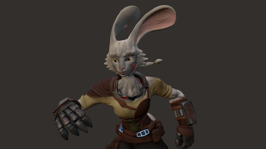 Guerrière Lapine - 3D model by Quentin_Garnier_Geny (@Quentin_Garnier ...