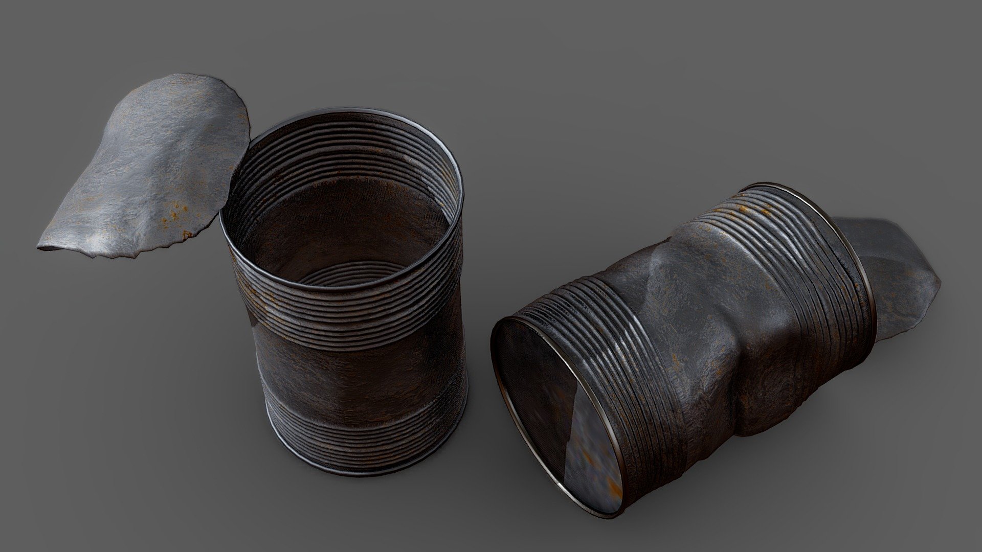 Rusty Old Tin Cans - Buy Royalty Free 3D model by 3Dee (@mellydeeis ...