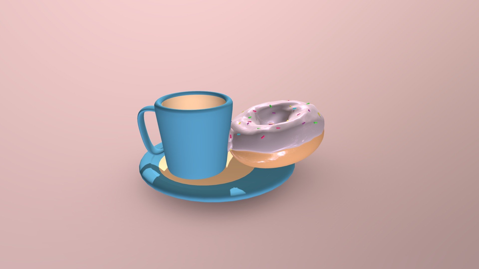Mug And Donut - 3D model by Maxwell Walton (@MaxwellWalton) [cc11802 ...