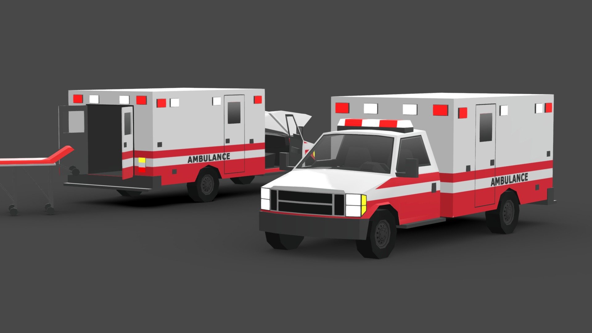 Han66st - Low Poly USA Ambulance - Buy Royalty Free 3D model by Han66st ...