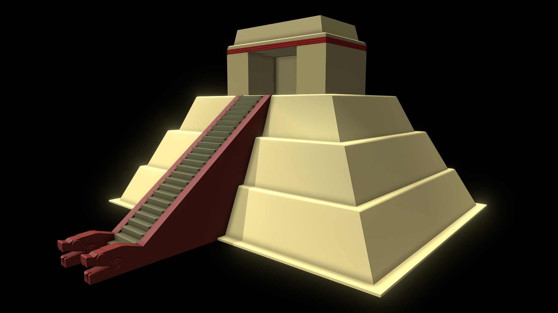 Mayan Aztec Pyramid - Buy Royalty Free 3D model by Ikon XR (@ikonxr ...