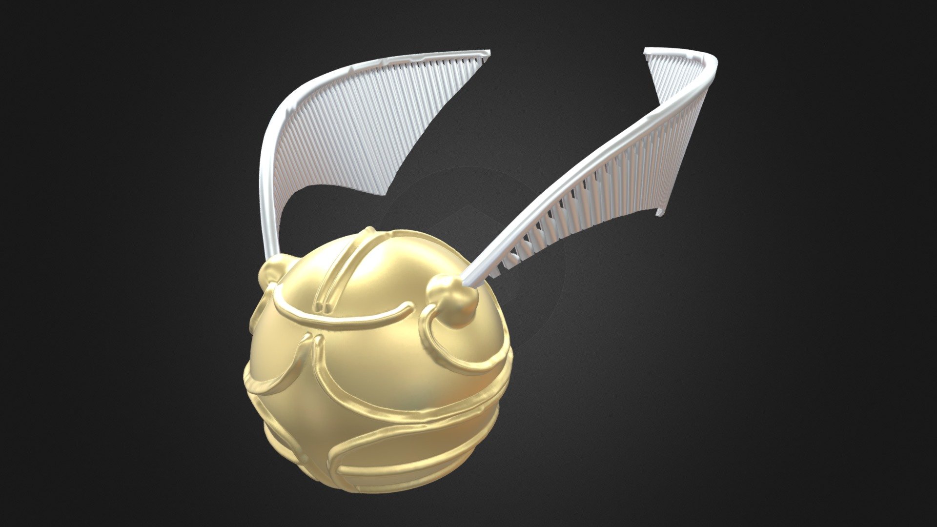 The Golden Snitch (Harry Potter) - 3D model by _tom.j.l_ (@_t_jay_lee ...