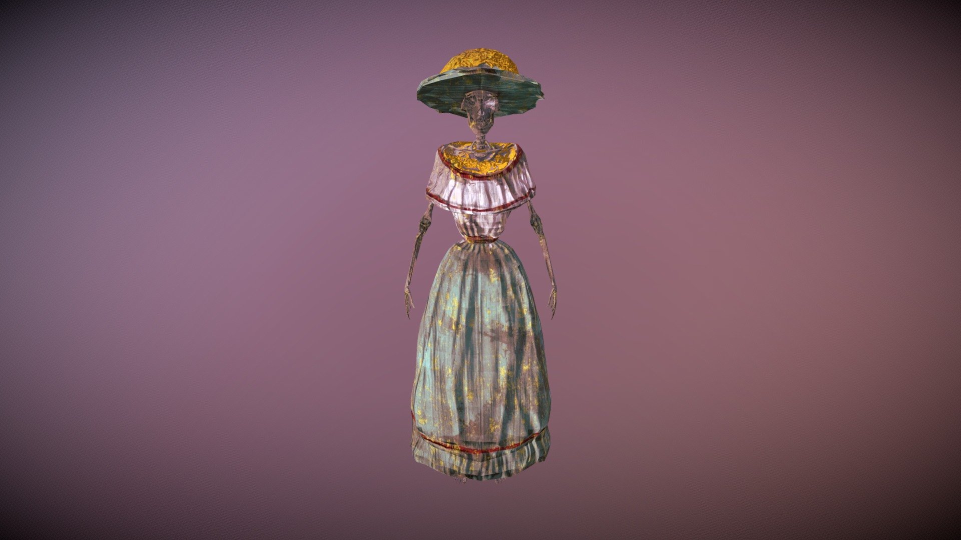 2nd Year Character Sculpt - La Calavera Catrina - 3D model by ...