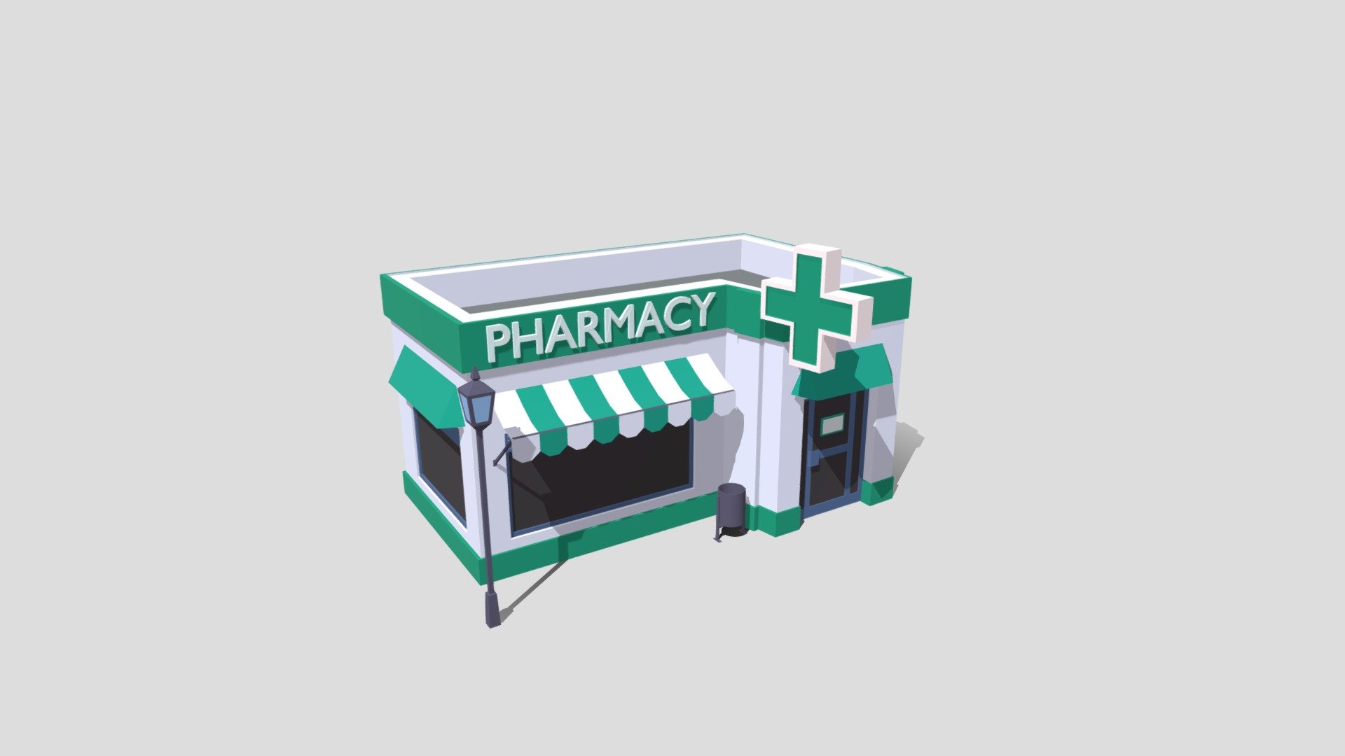 Low poly pharmacy - Download Free 3D model by assetfactory [cc18866 ...