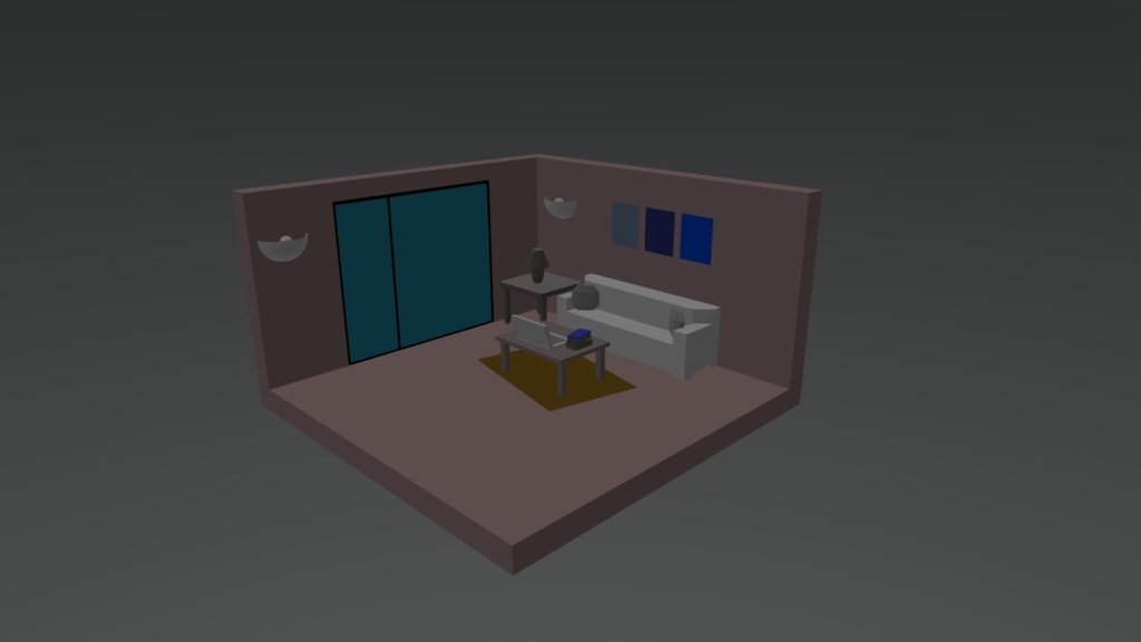 living room - 3D model by Nathan Choo (@NathanChoo) [cc188ce] - Sketchfab