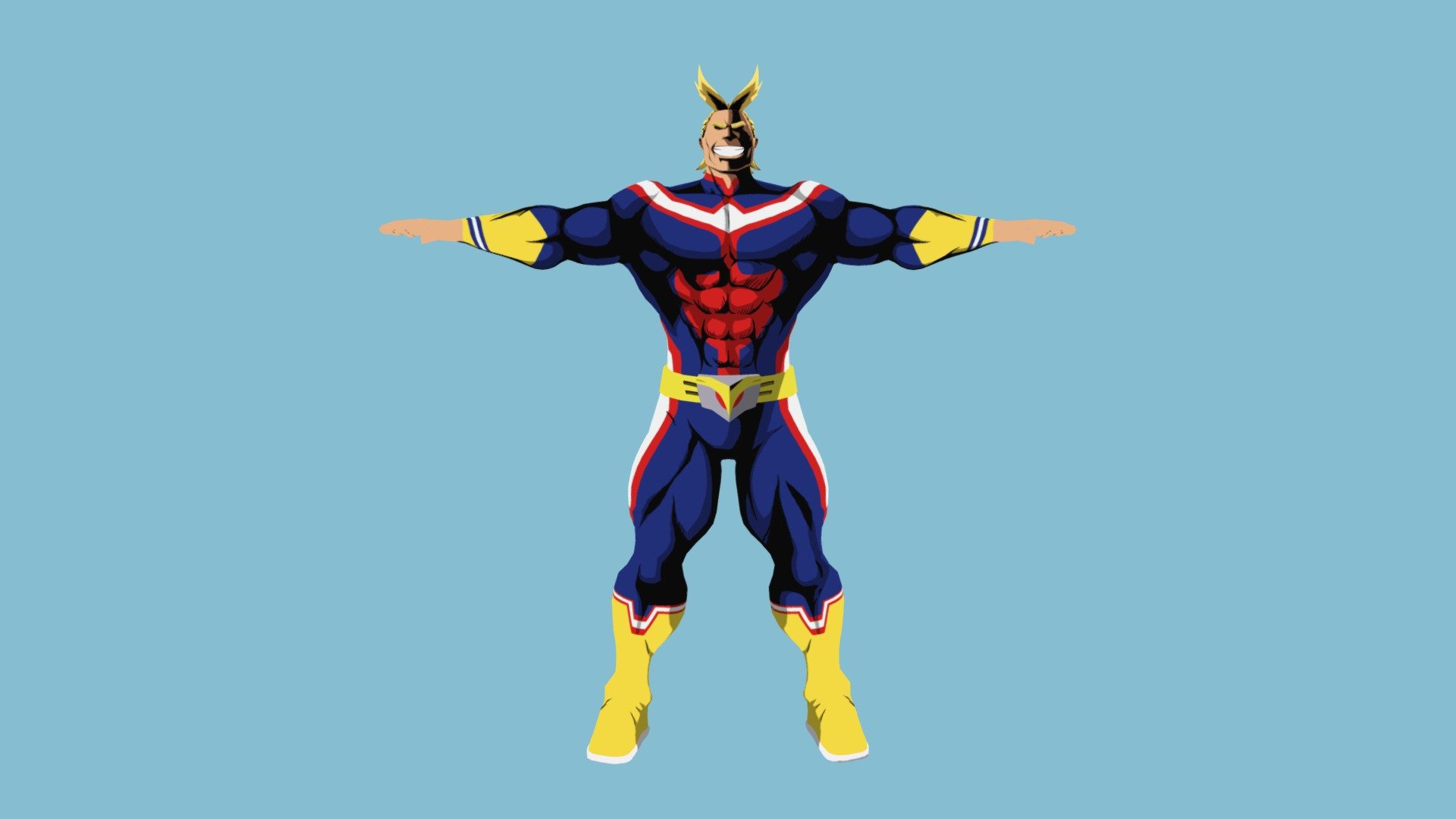 All might - 3D Model - Buy Royalty Free 3D model by Escribano.98 ...