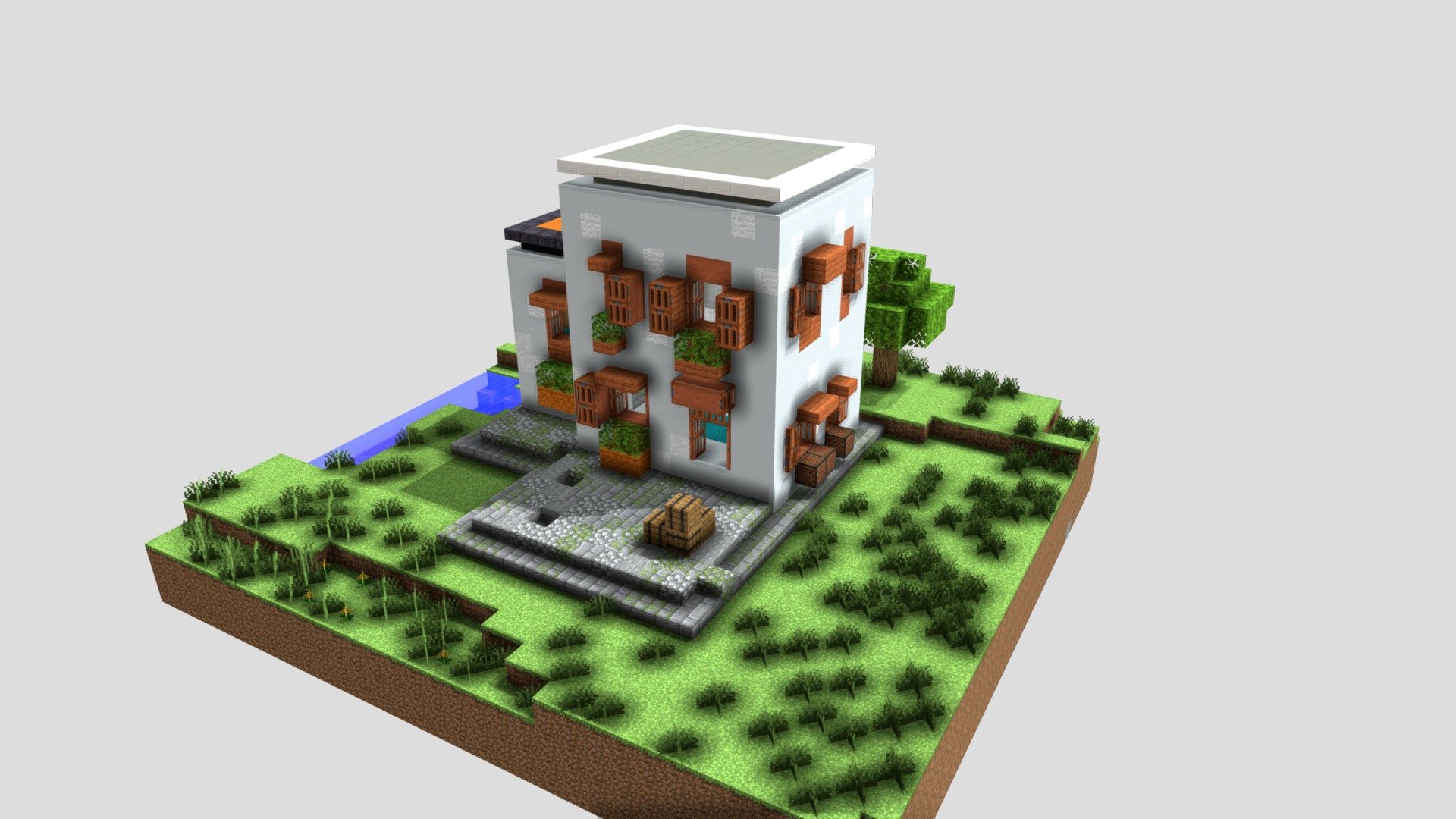 Mediterennian House (Inspired By Freedom) - 3D model by Demening ...