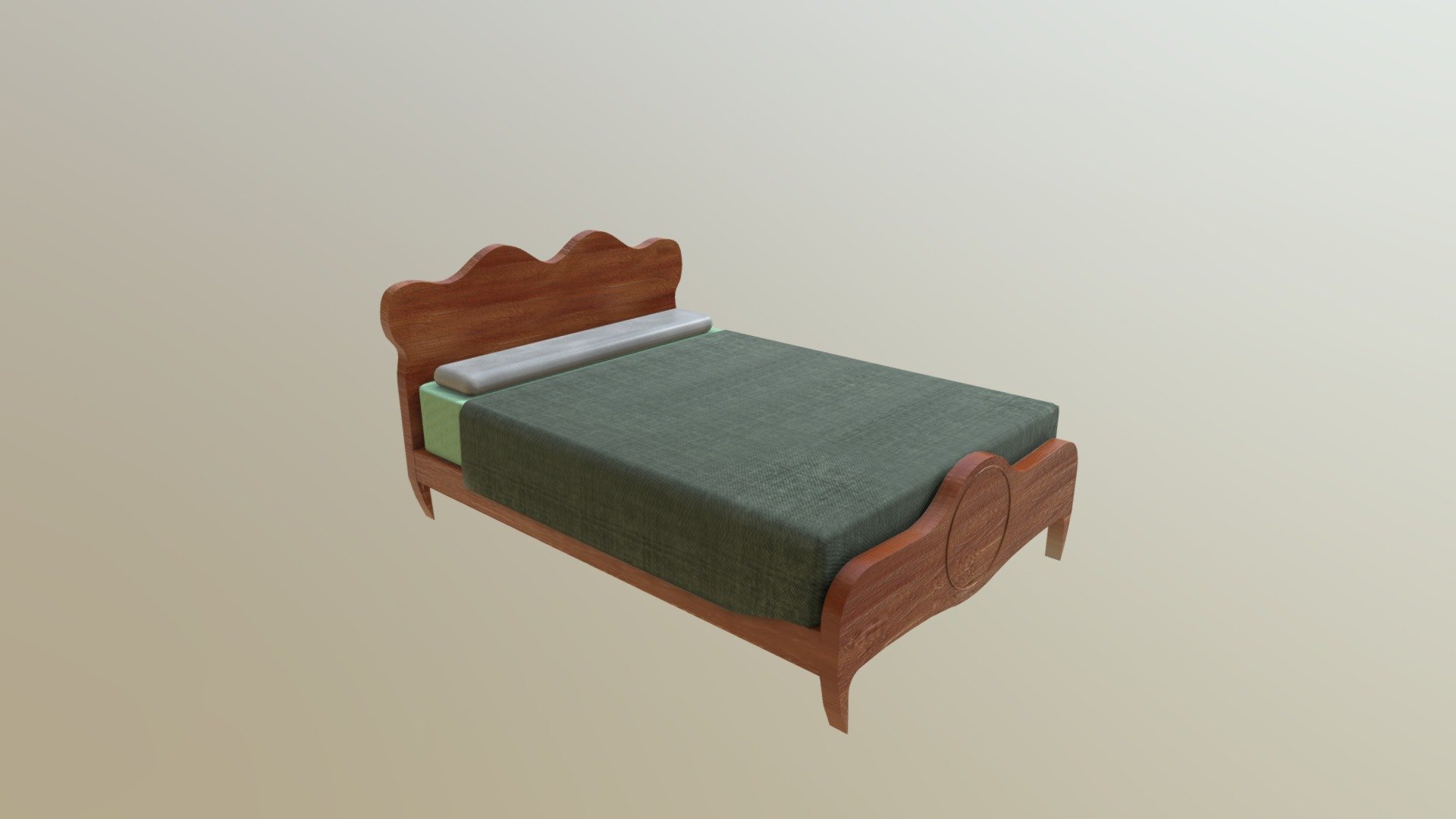 Wood bed - Download Free 3D model by Nathan Pedreño (@BlackGSS ...