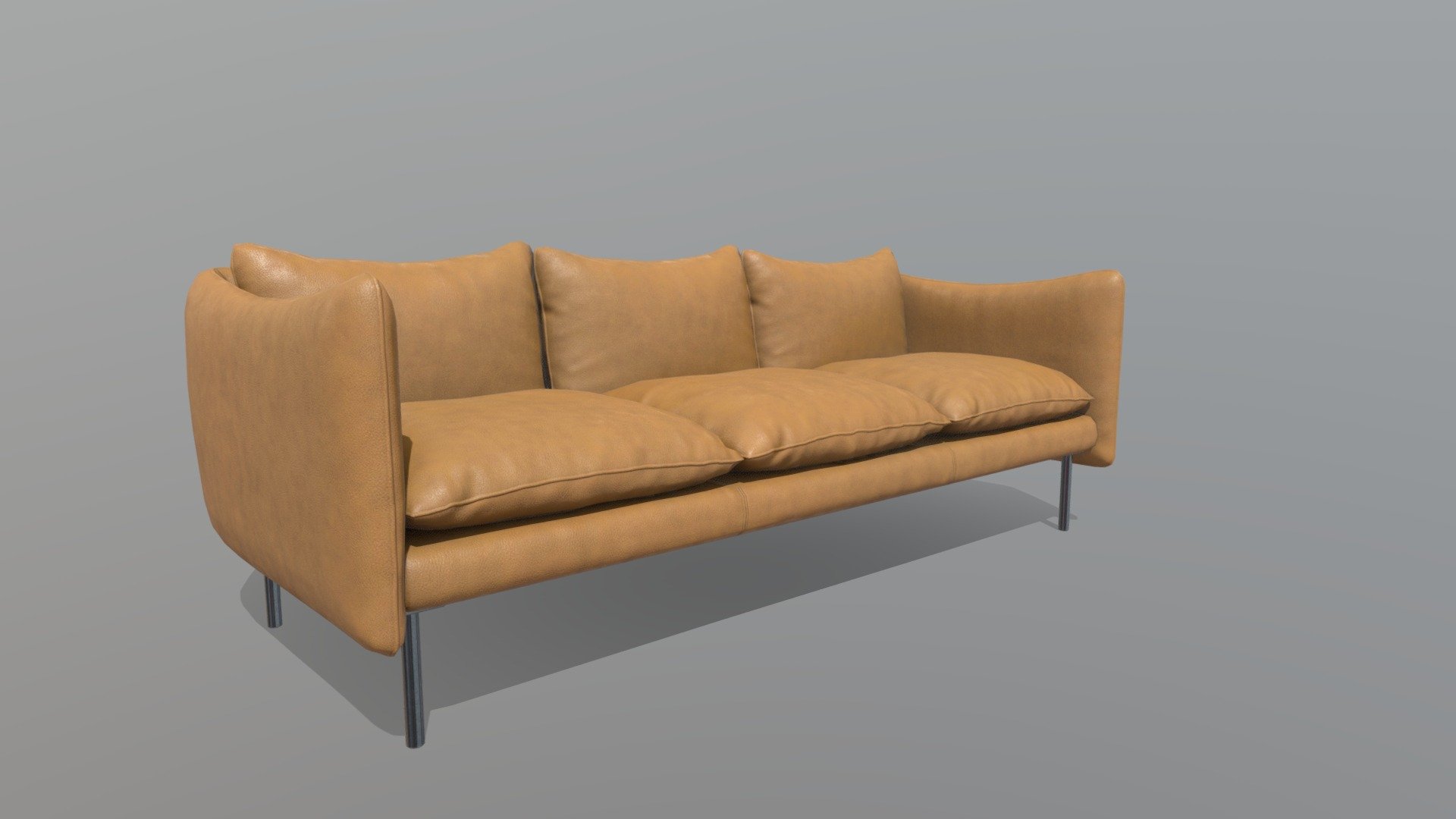 Leather Sofa - 3D model by advmodel [cc1ee93] - Sketchfab