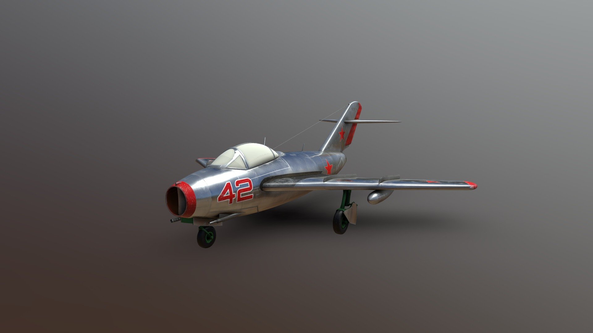 Old Mig-15 - 3D model by v.klein [cc1f213] - Sketchfab