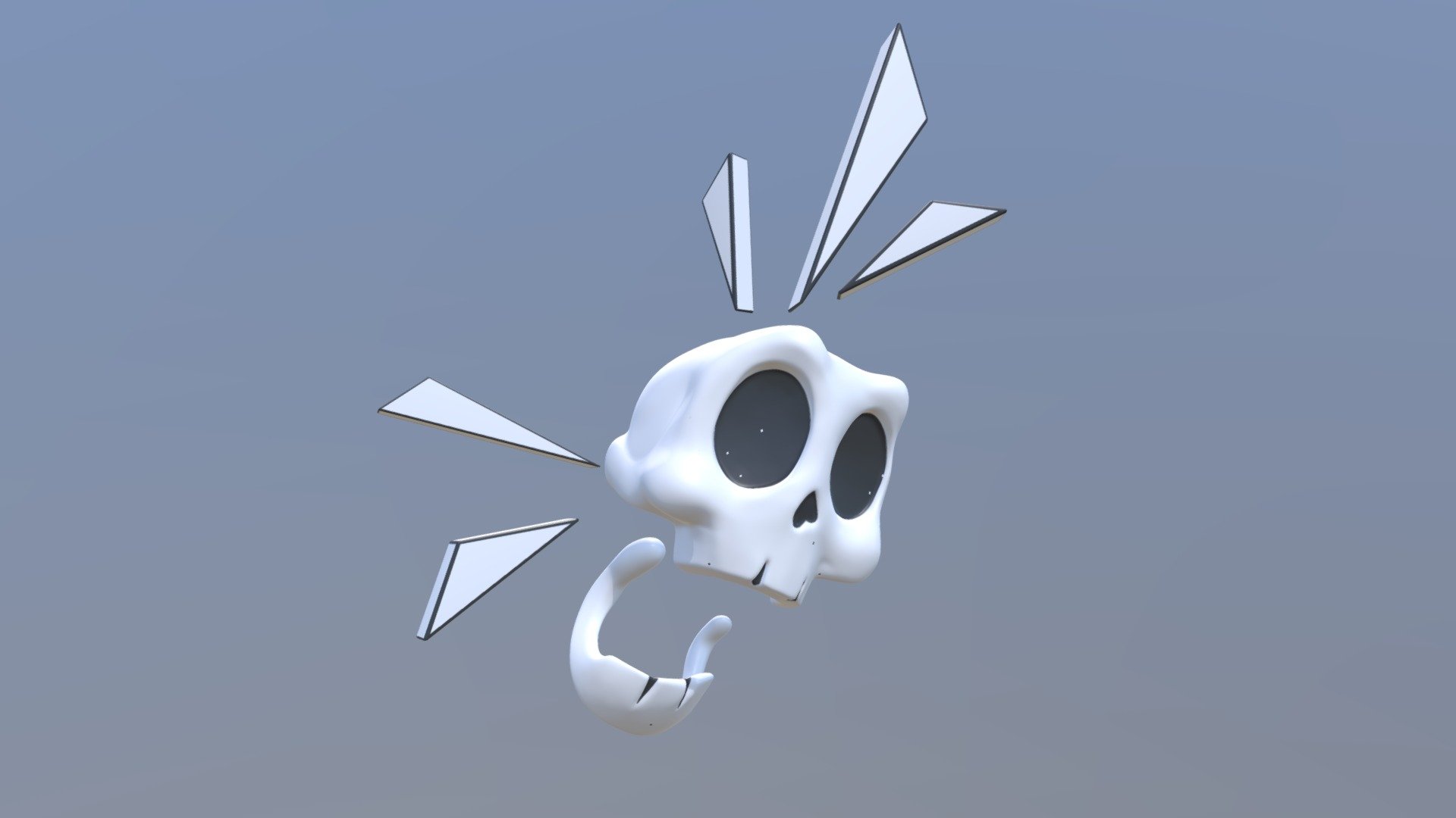 SUPERPLASTIC: Chop Chop Skull (unused) - 3D model by Tori Vergara (@spellbird) [cc1fdbc] - Sketchfab